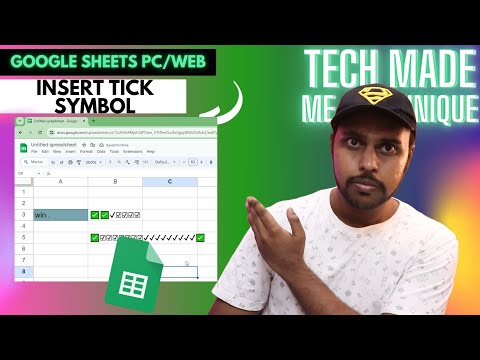 How to insert tick symbol in Google sheets | insert tick symbol in Google sheet
