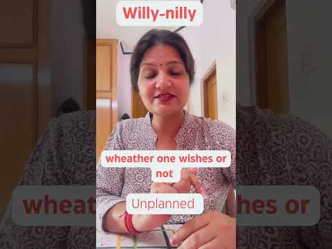 Word phrase #willy nilly#easyenglish #basicenglish #dailyenglishconversation #ssc #ssccgl #govtexam