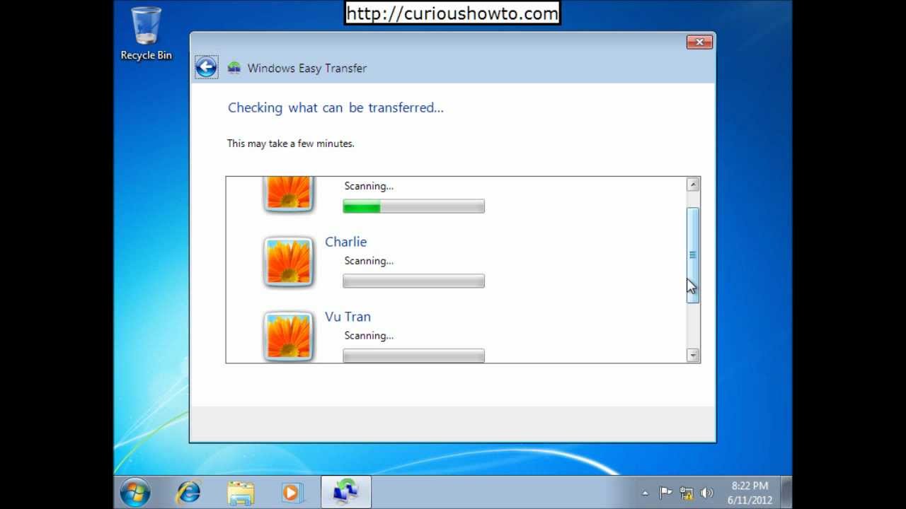 Windows Easy Transfer - Windows 7