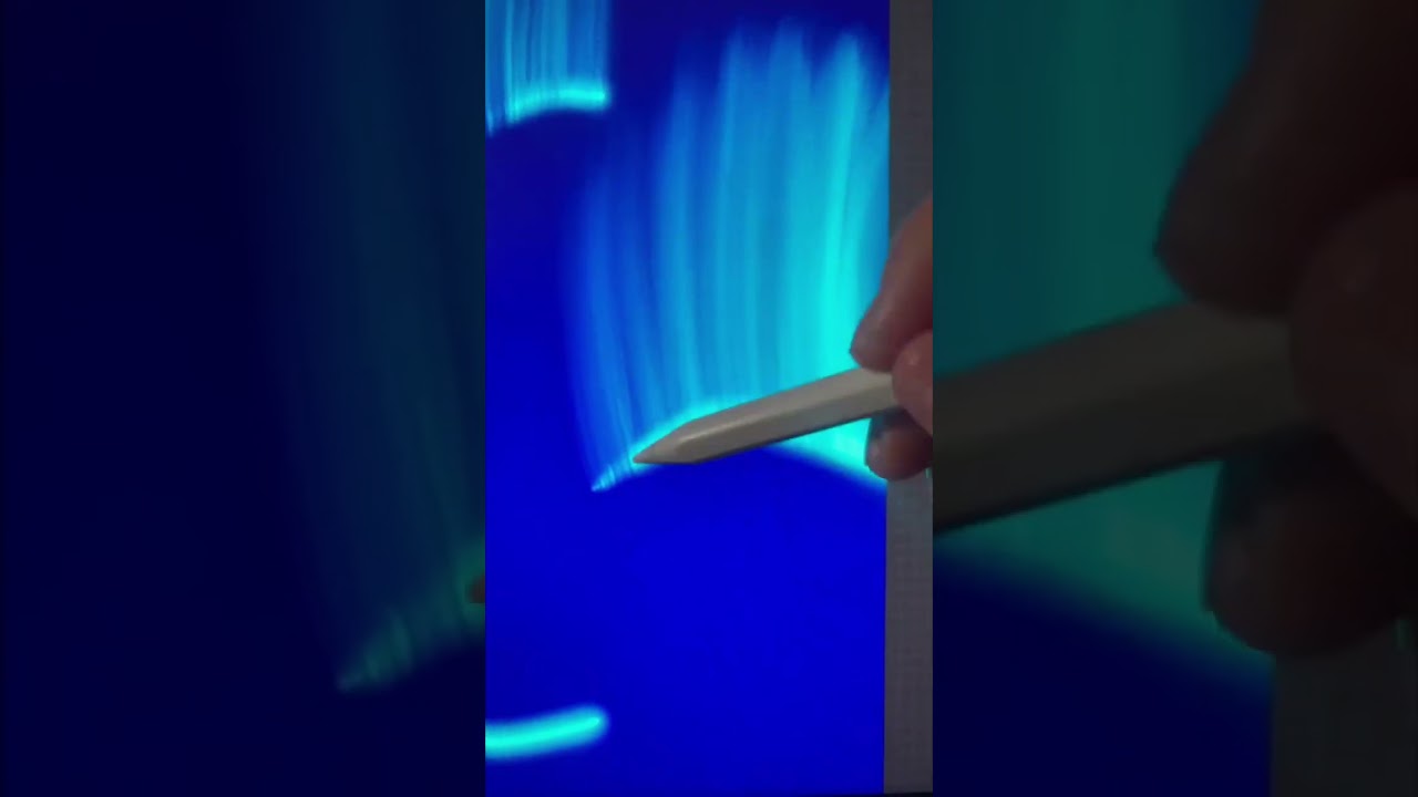 Majestic Mountain View of Northern Lights 🤩 #procreate #digitalart #art