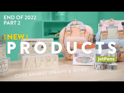 NEW at JetPens! | End of 2022 STATIONERY Favorites Pt 2! Mini Bags, Stickers, Stamps, & Washi Tapes!