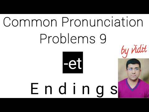🌷 PRONUNCIATION OF WORDS ENDING WITH -et 🌷 CORRECT ENGLISH PRONUNCIATION 🌷 ENGLISH WORDS ENDING