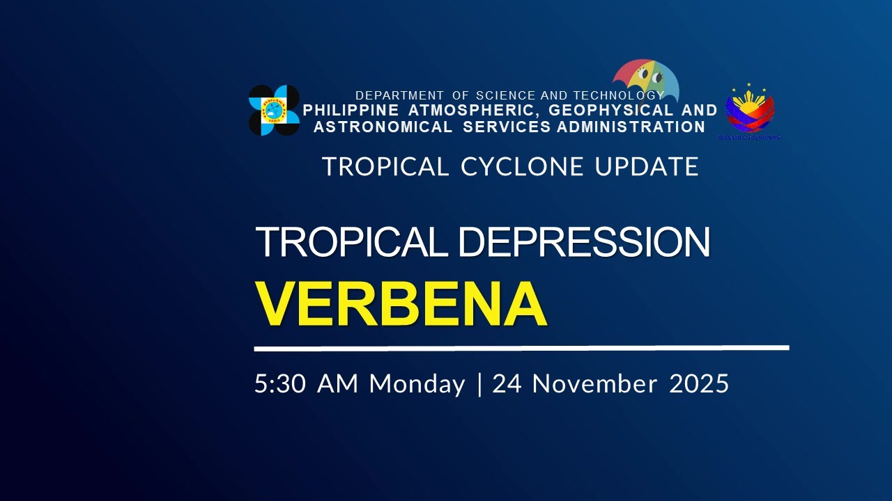 Press Briefing : Tropical Depression Verbena issued at 5:30 AM | November 24, 2025 - Monday