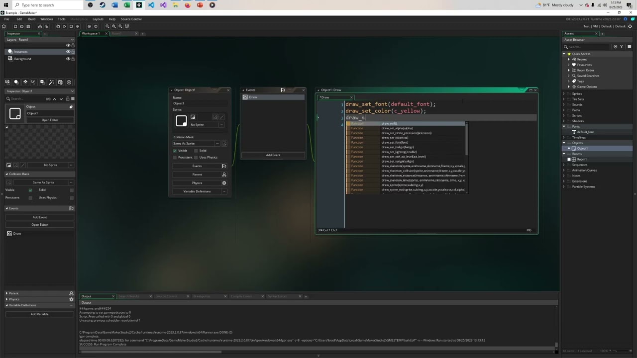 GameMaker Studio 2 - Text Drawing Review