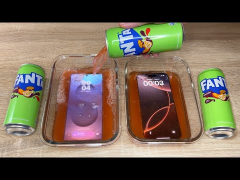 iPhone 16 Pro Max vs vs Samsung Galaxy S25 Ultra - GREEN FANTA FREEZE Test! Wow