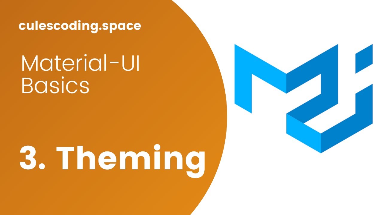 Material-UI Basics Course #3 - Theme  #reactjs #nextjs #material