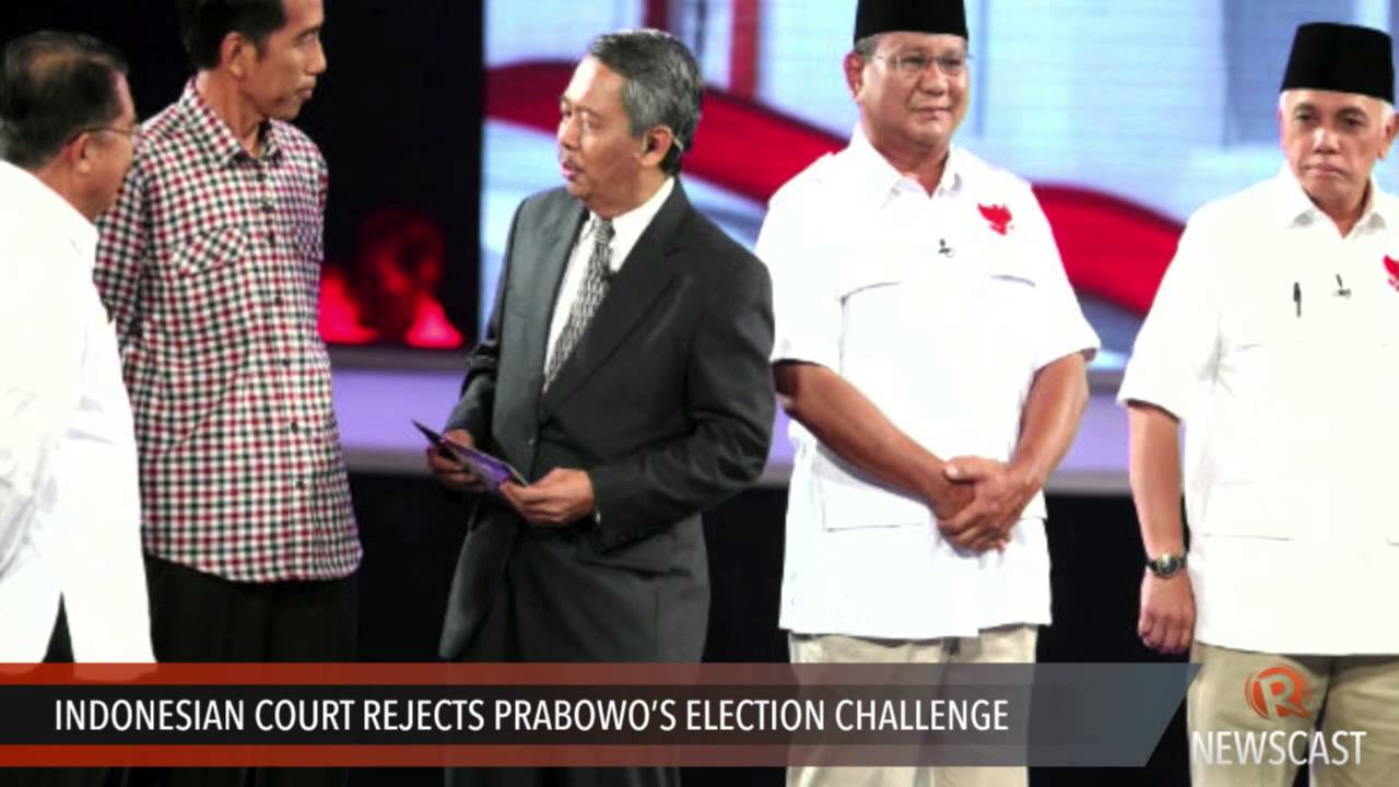 Indonesian court rejects Prabowo's election challenge