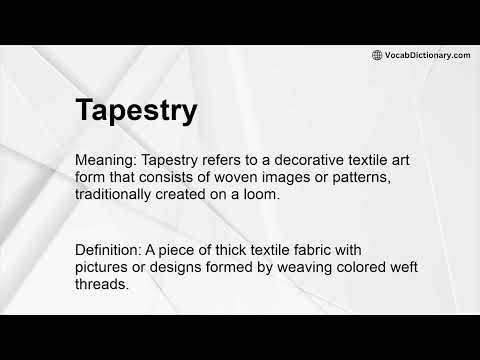 Tapestry Meaning