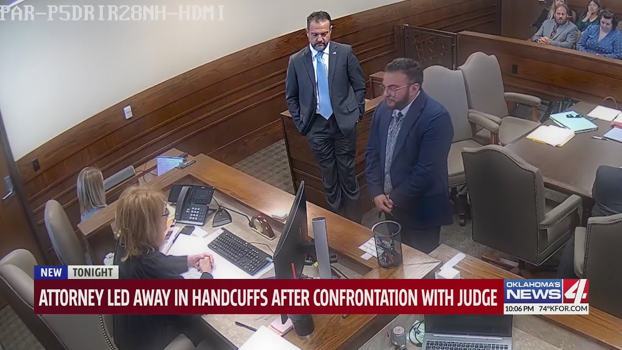 Attorney led away in handcuffs after confrontation with judge