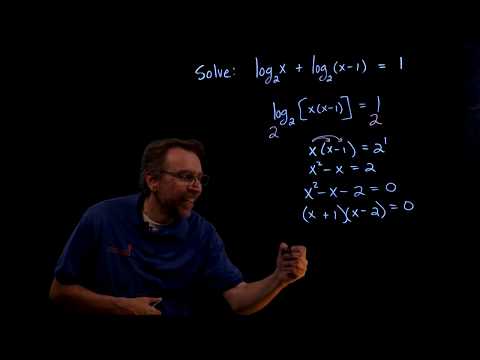How to Solve a Log Equation with an Extraneous Solution