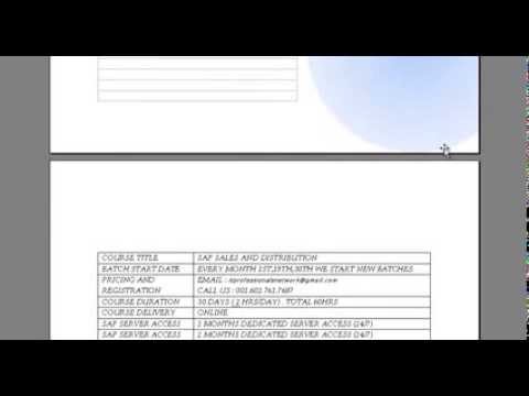 SAP Sales and Distribution Training | SAP SD Online Training | SAP SD Course