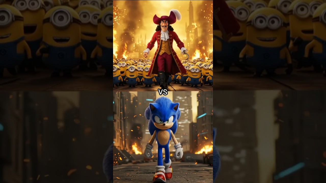 Captain Hook vs Sonic, Knuckles, Shadow ,The Hedgehog, Miles, Amy Rose, Super Sonic