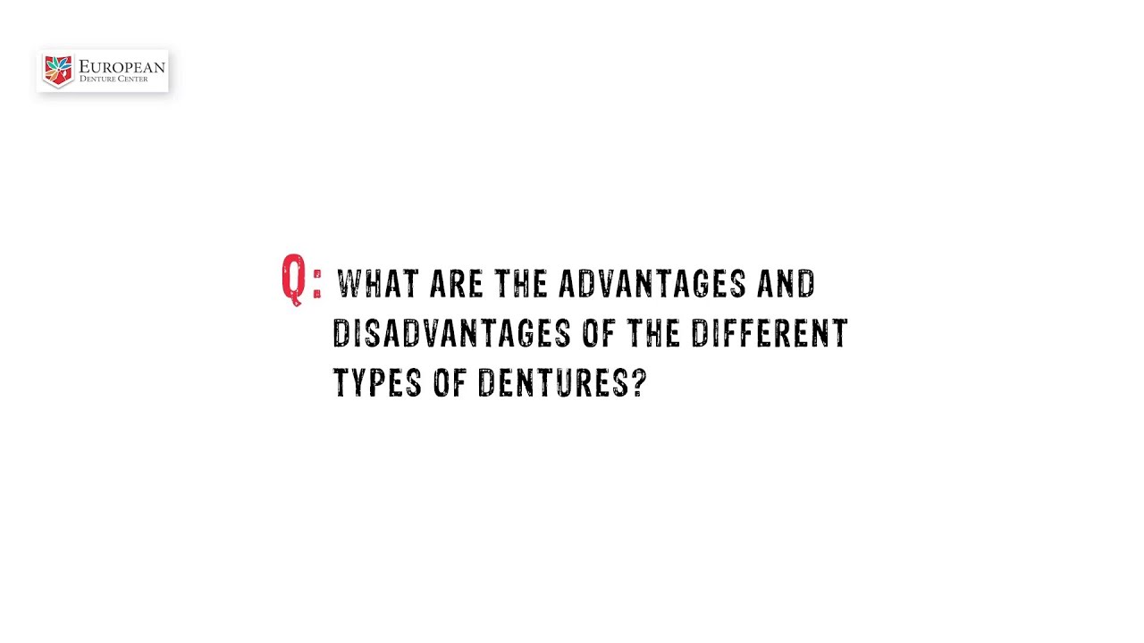 Advantages and Disadvantages of Different Types of Implant Dentures