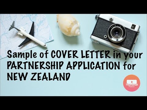 COVER LETTER FOR PARTNERSHIP VISA FOR NEW ZEALAND(SAMPLE)