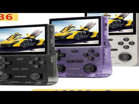 KINHANK K36 Retro Handheld Video Game Console 500nit 3.5 Inch IPS Screen 16000 Games Emulator for PS