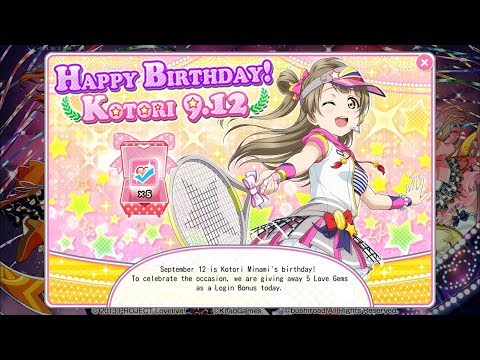 µ's members say Happy Birthday to Kotori Minami
