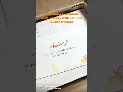 We use Recycled Paper for Our Business Cards!