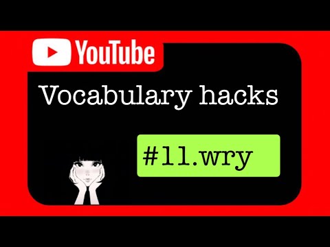 11. Do you know the meaning of word wry #vocabularywords #vocabulary #hacks 🤷🏻♀️💁🏻♀️👻👍📝