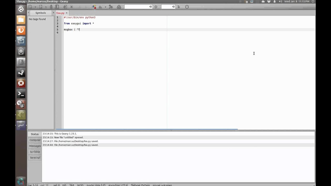 Python Tutorial - EasyGUI Part 1 - Message Box
