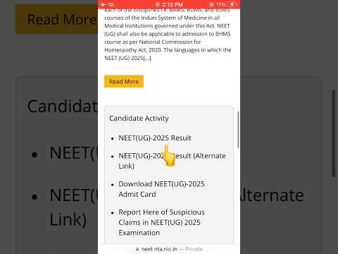 π¨NEET Result 2025 Out π¨ How to Check Your Rank π€