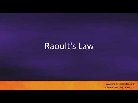 Pronunciation of the word(s) "Raoult's Law".