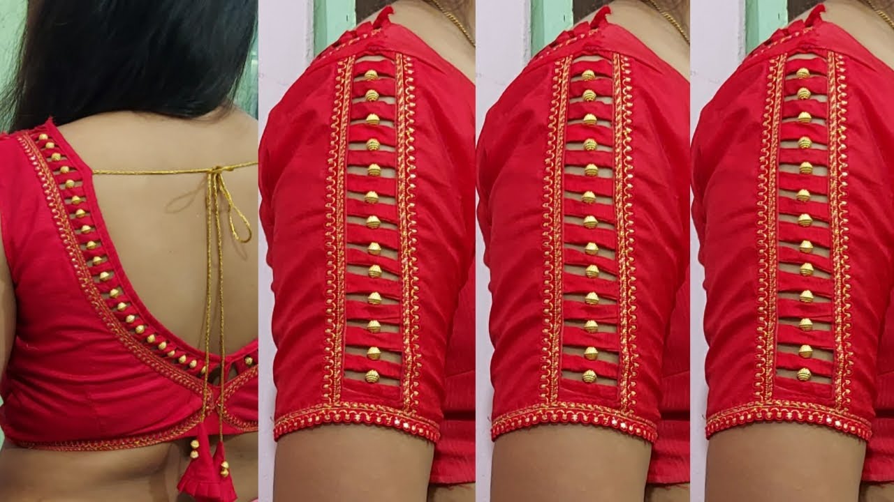 New Latest Sleeves Cutting and Stitching - Blouse Designs - Blouse Designs