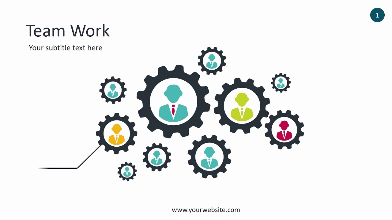 Team Work Infographic - Animated PowerPoint Template