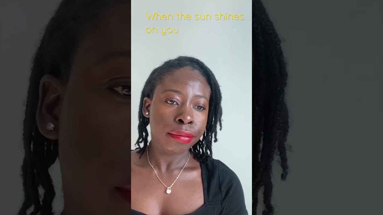 When the sun shines on you #shorts #naturalbeauty #naturalhair