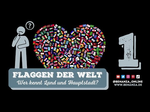Flaggen Quiz | 20 LĂ€nder aus aller Welt | Flag Friday - Folge 1 | Wer kennt Land und Hauptstadt?