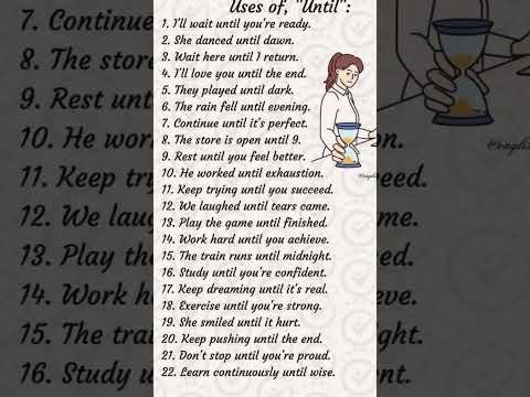 Tension Free English | learn use of until |