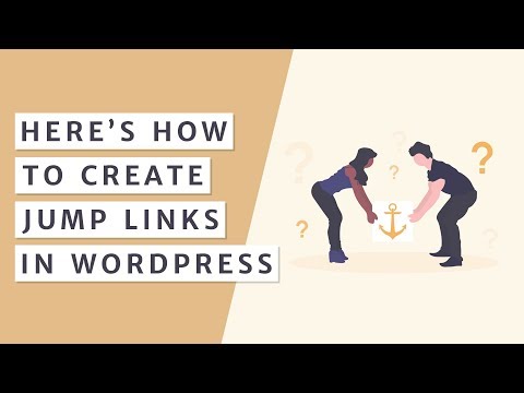 How to Create an Anchor Link in WordPress