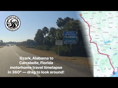 Video: Ozark, Alabama to Carrabelle, Florida motorhome travel timelapse ...
