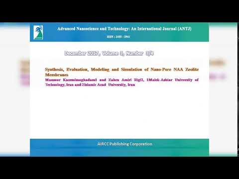 Advanced Nanoscience and Technology: An International Journal (ANTJ)