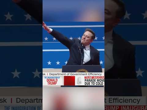 Elon Musk confuses onlookers with bizarre salute