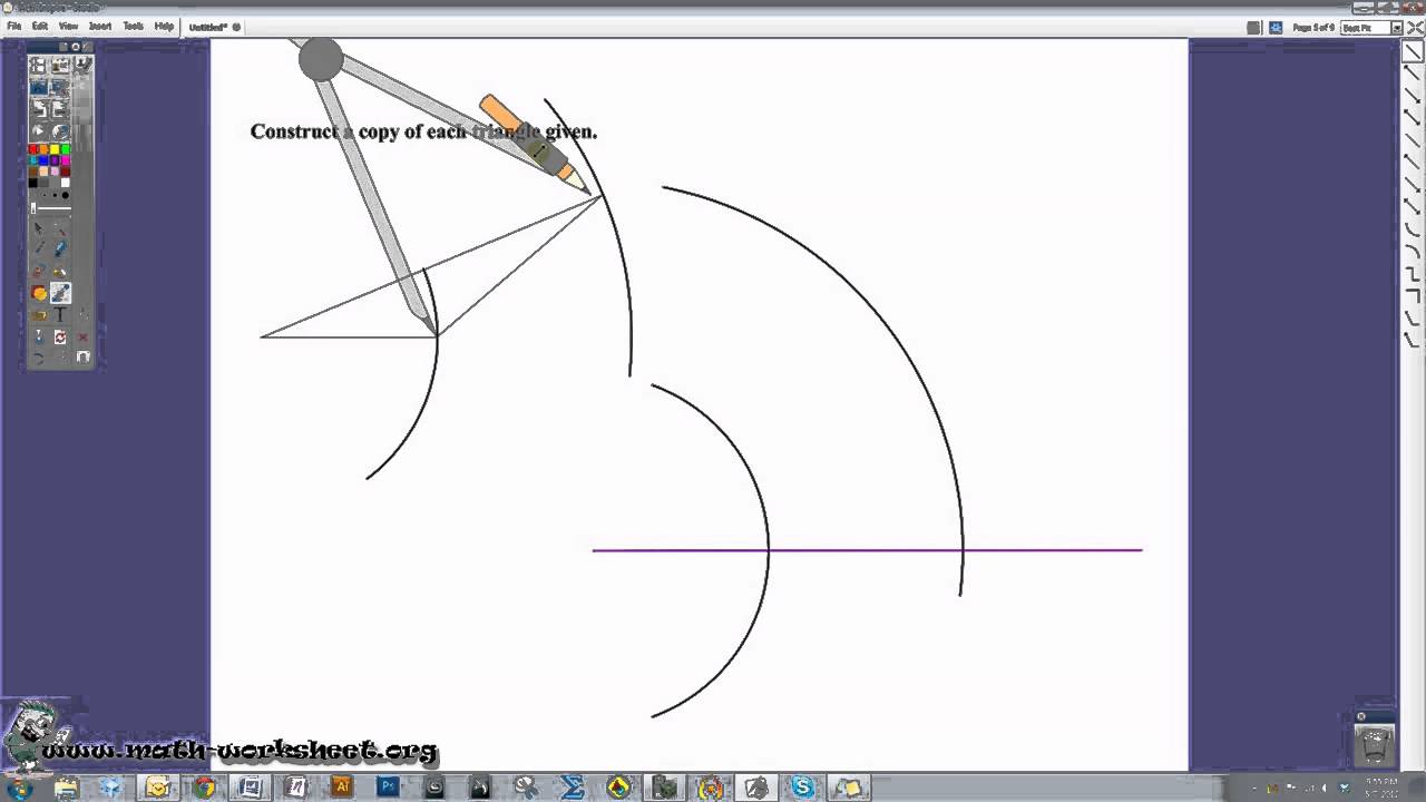 Geometry - Constructions - Triangle constructions - Easy