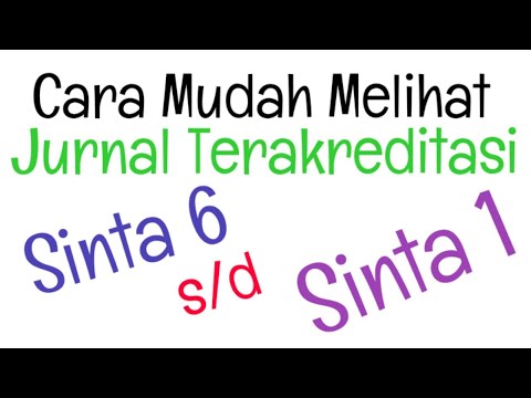 Cara Mudah melihat Jurnal Terakreditasi