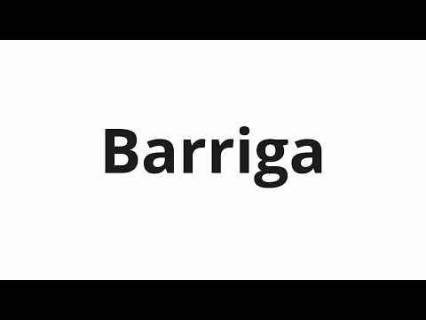 How to pronounce Barriga