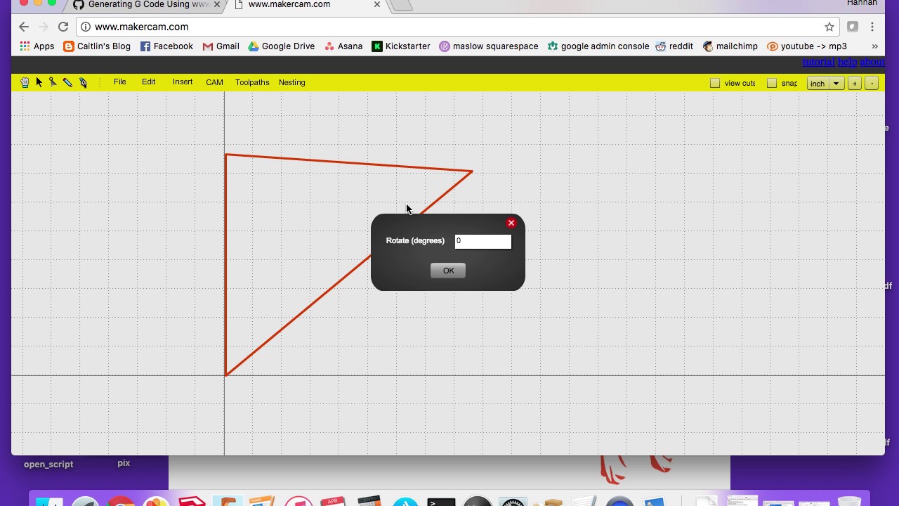 Generating G Code Using www.MakerCAM.com