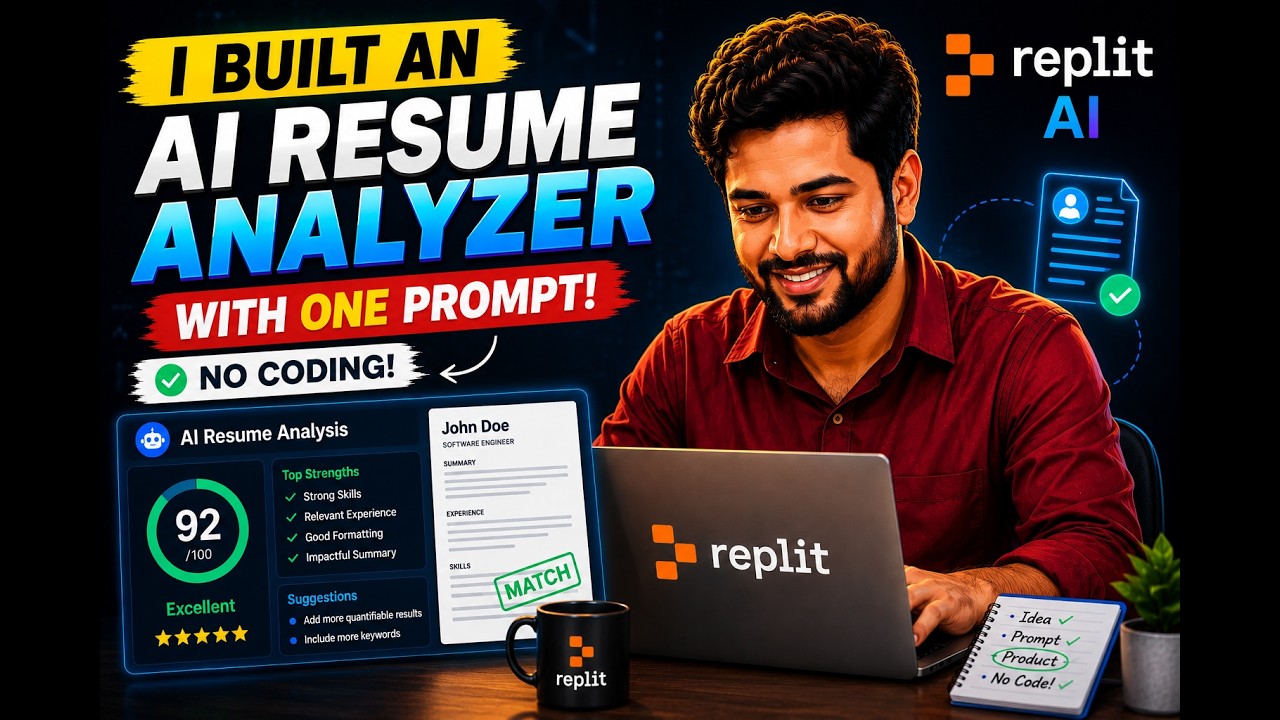 I Built an AI Resume Analyzer Website Using Just ONE Prompt - No Coding