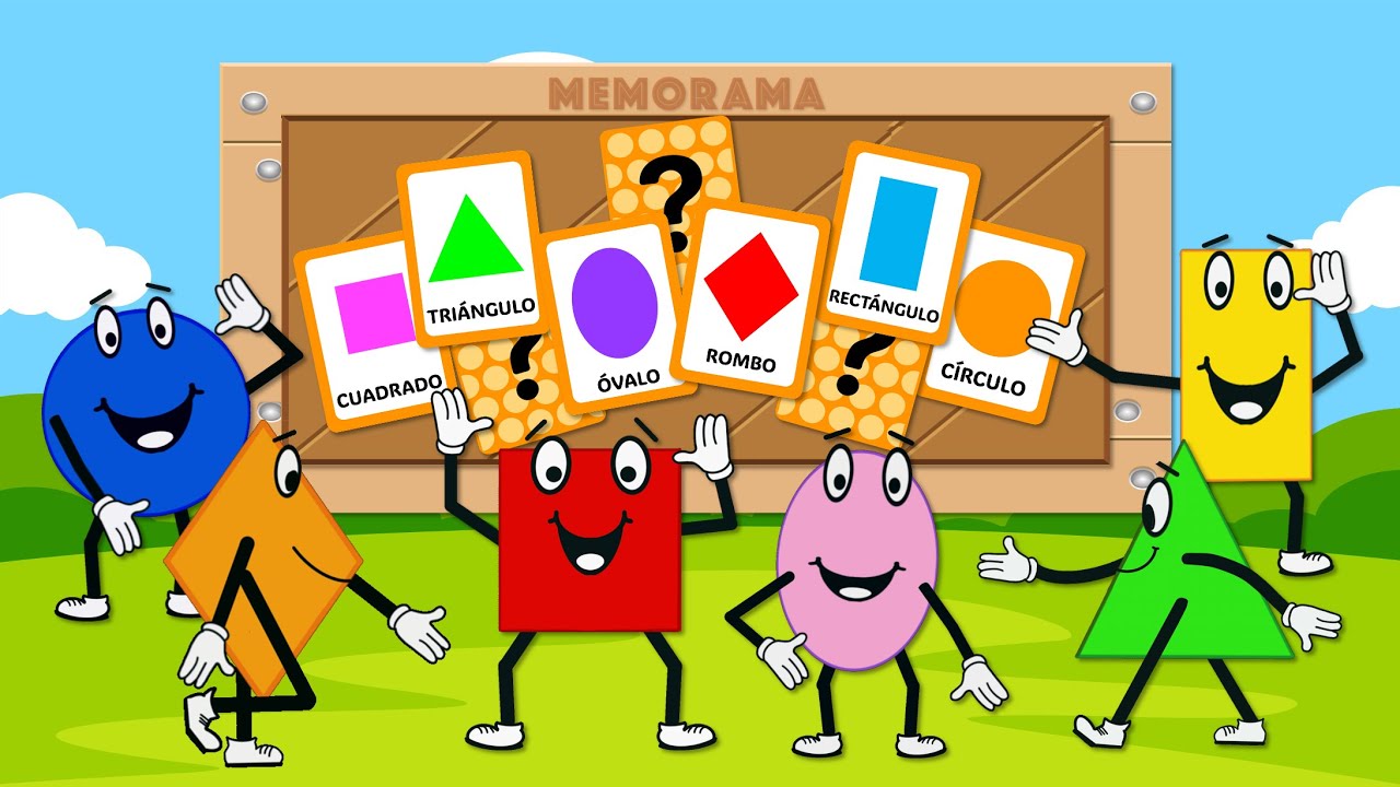 GEOMETRIC SHAPES 🌀 PLAY MEMORY/LEARN TO IDENTIFY THEM / EDUCATIONAL VIDEOS FOR CHILDREN.