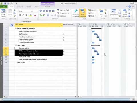 Network Diagram Formatting - MS Project 2010 Tutorial