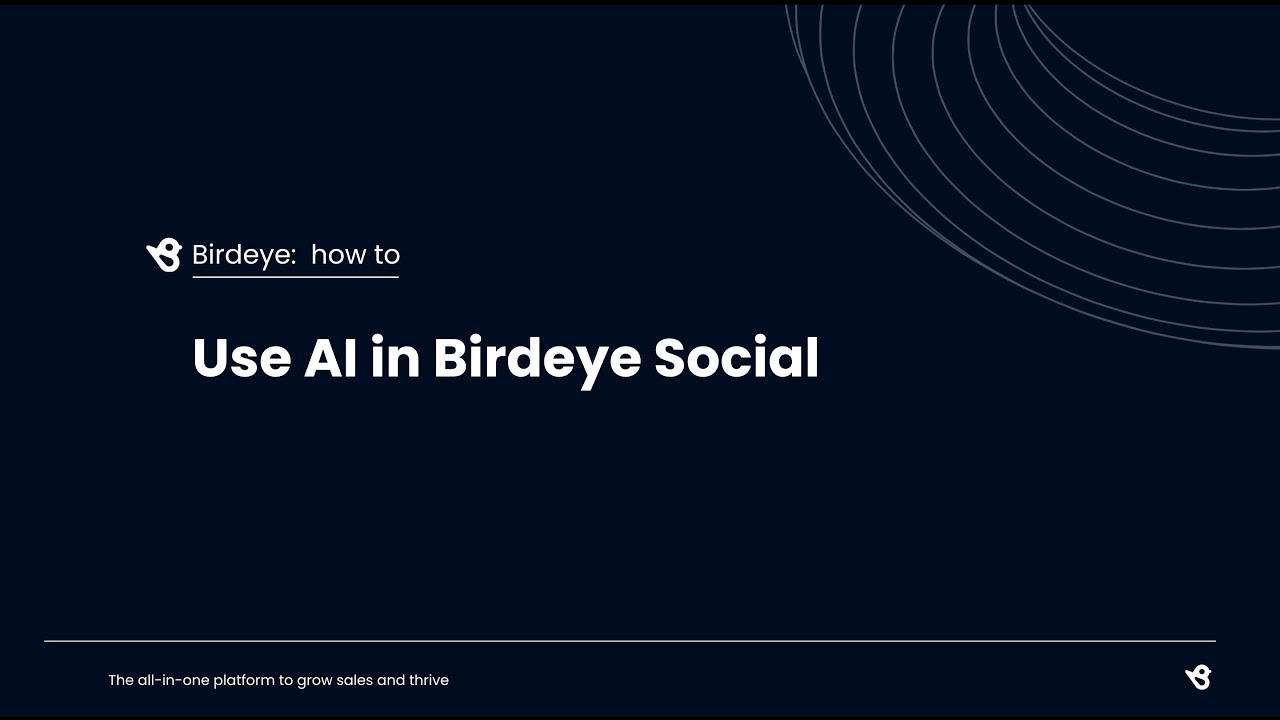 Use AI In Birdeye Social