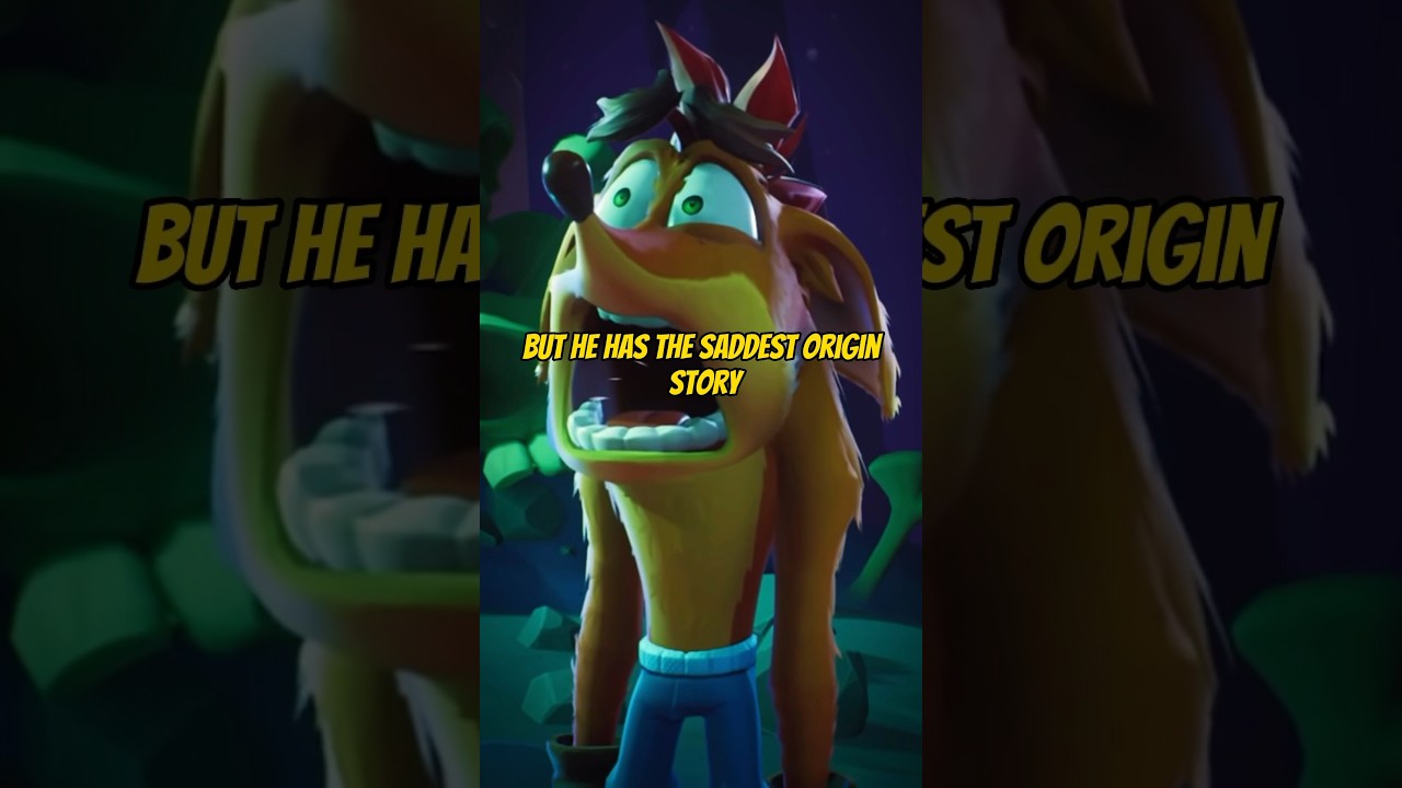 Crash Bandicoot’s SAD origin story #crashbandicoot #playstation #gametheory #gaming