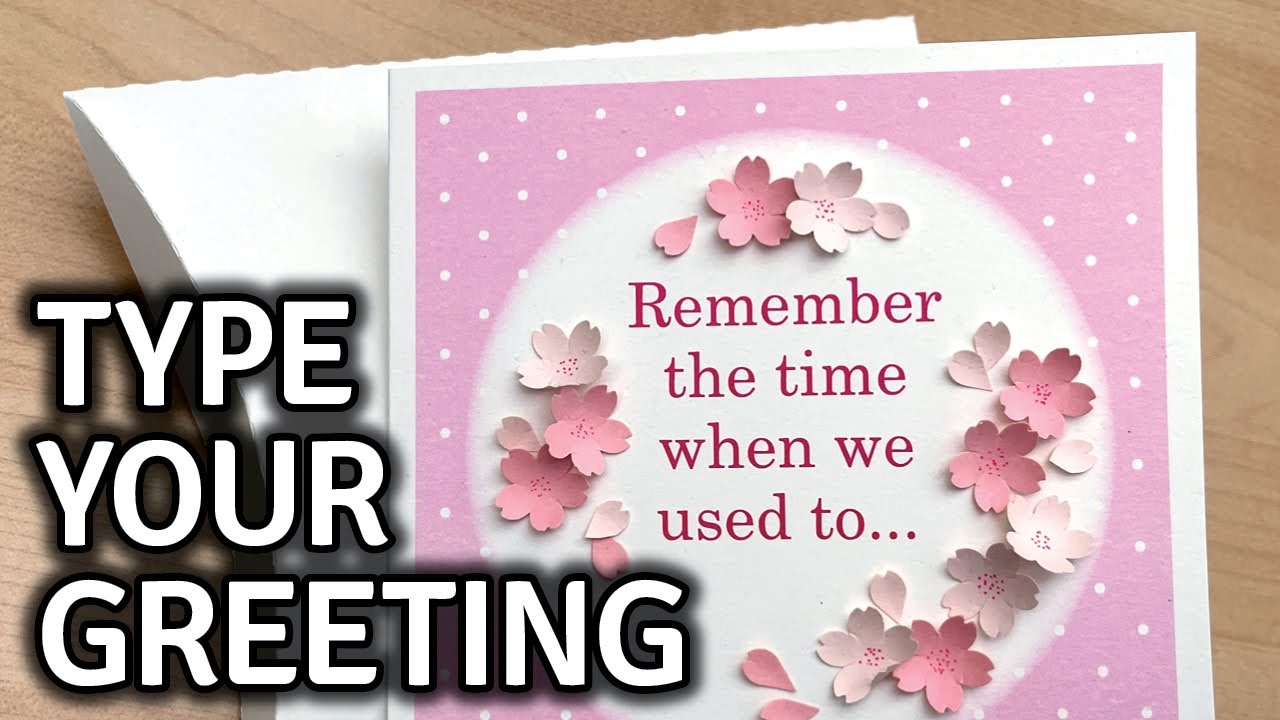 Editable Paper Craft Cards - Customize by Typing Your Greeting - Easy Printable PDF