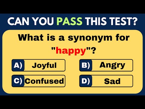 Synonyms Quiz | Can You Score 20/20? | English Master Quiz| #challenge