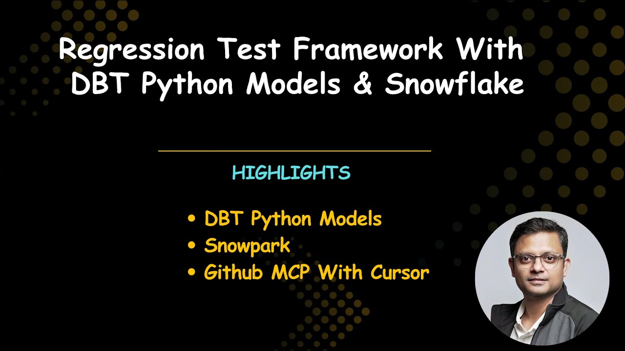 Regression Test With DBT Python Models On Snowflake