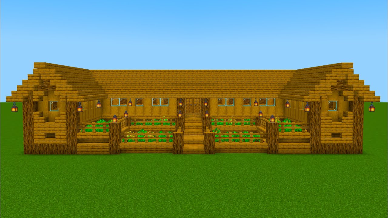 Minecraft - How to build a Big Farm - Minecraft Builders