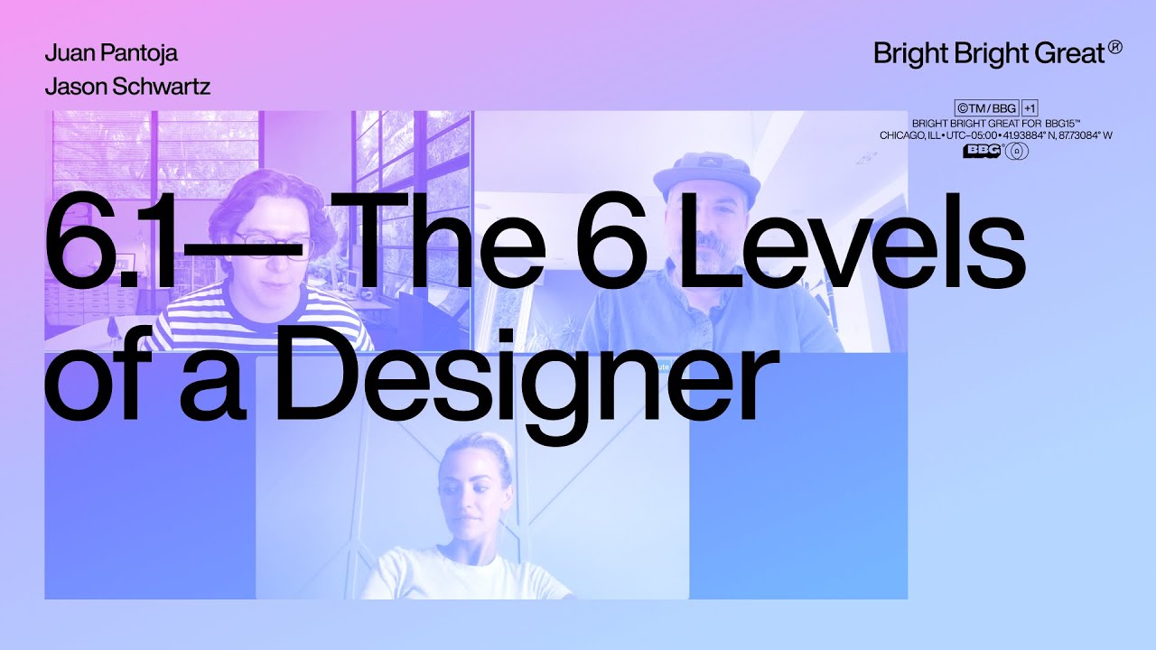 Design Summer Sessions: Episode 6 Appendix 1 — The 6 Levels of a Designer