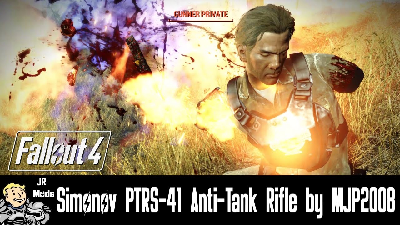 Fallout 4 Mod Showcase: Modular Simonov PTRS-41 Anti-Tank Rifle by MJP2008