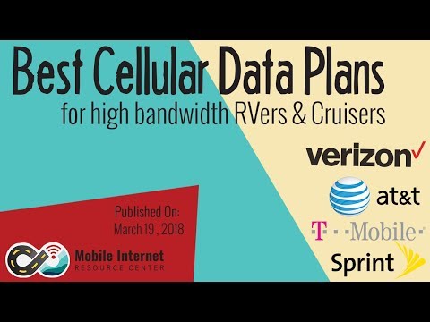 Best Cellular Data Plans for High Bandwidth RVers & Cruisers (March 2018)